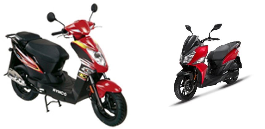 Motorrad Vergleich Kymco Agility 125 S 2008 vs. Sym Jet 14 125 2021