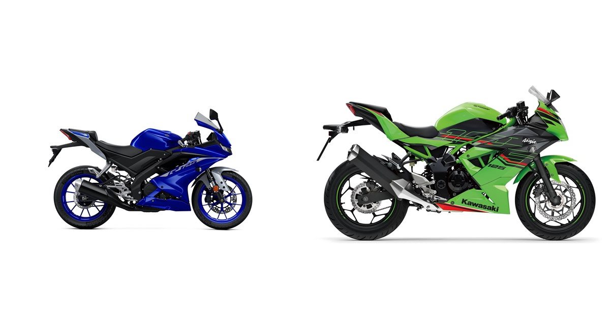 Motorrad Vergleich Yamaha R125 2021 vs. Kawasaki Ninja 125 2023