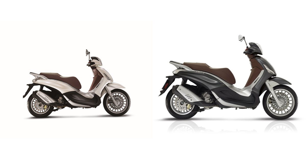 Motorrad Vergleich Piaggio Beverly 300 i.e. 2015 vs. Piaggio Beverly ...