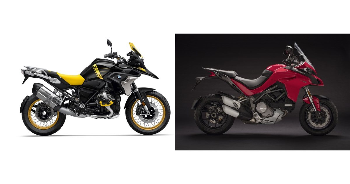 Motorrad Vergleich BMW R 1250 GS Adventure 2021 vs. Ducati Multistrada ...