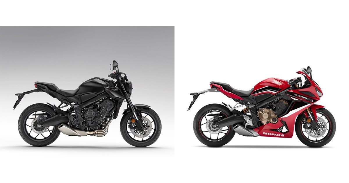 Motorrad Vergleich Honda CB650R 2023 vs. Honda CBR650R 2021
