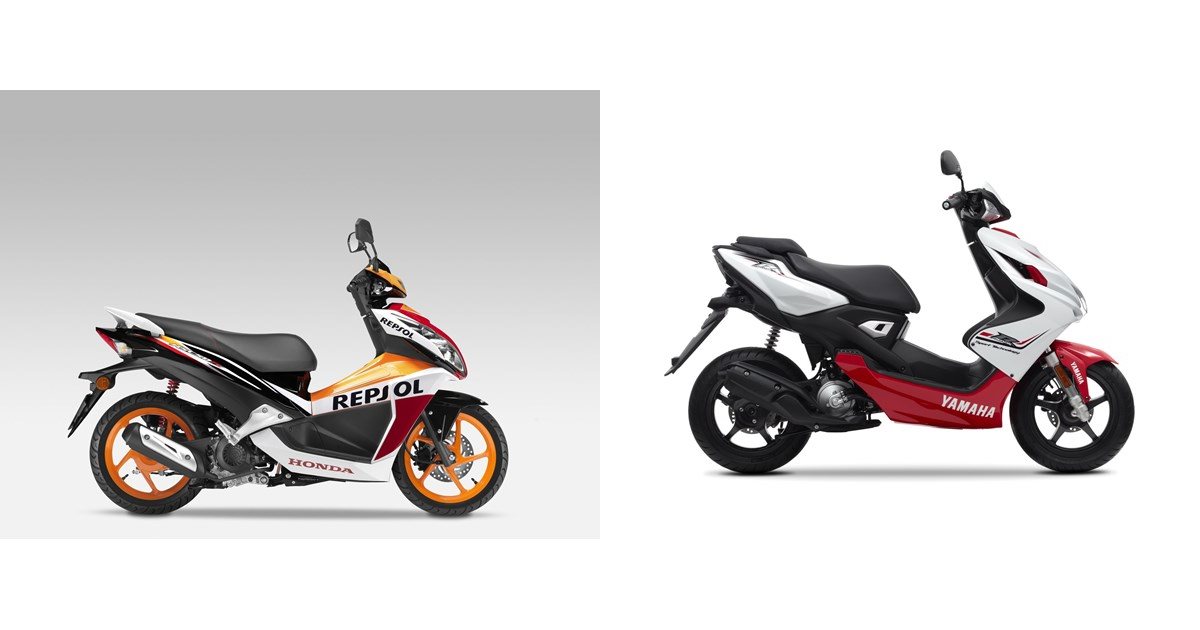 Honda NSC50R 2018 vs Yamaha Aerox R 2017