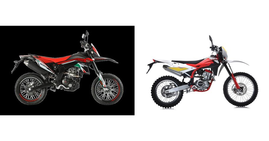 Motorrad Vergleich FB Mondial SMX 125i Supermoto 2021 vs. SWM RS 125 R 2017