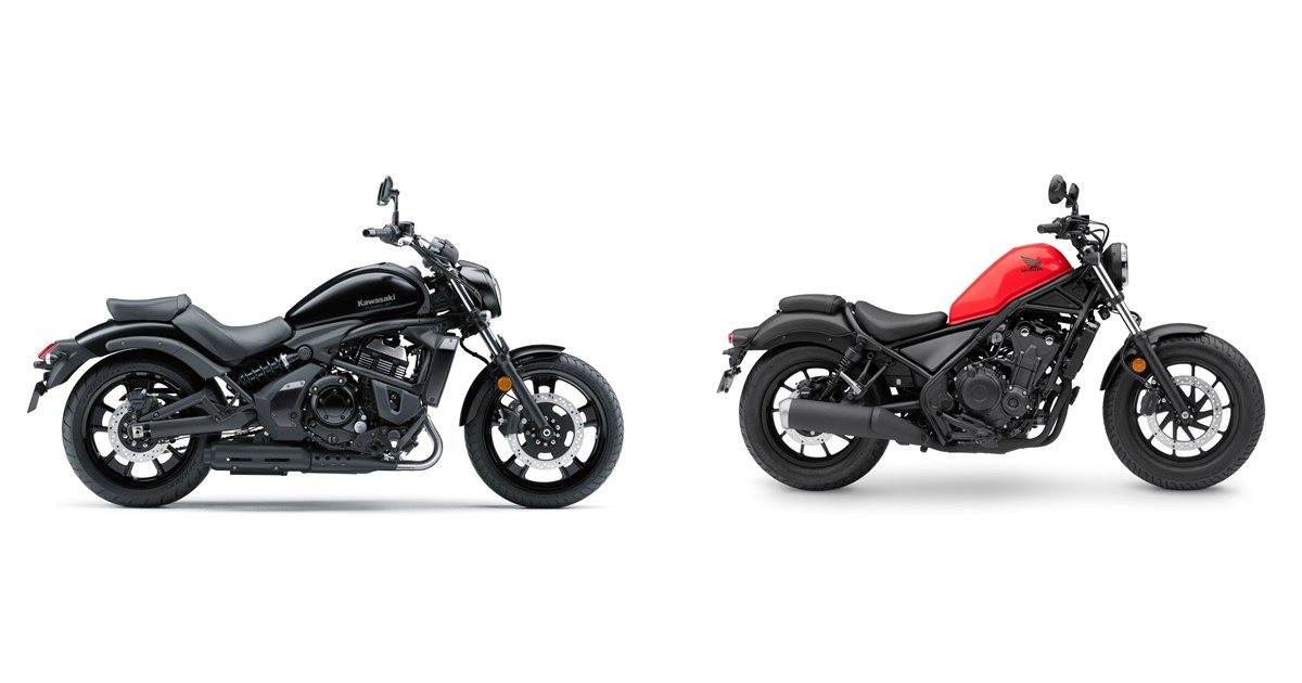 Confronto tra moto Kawasaki Vulcan S 2023 VS. Honda CMX500 Rebel 2020