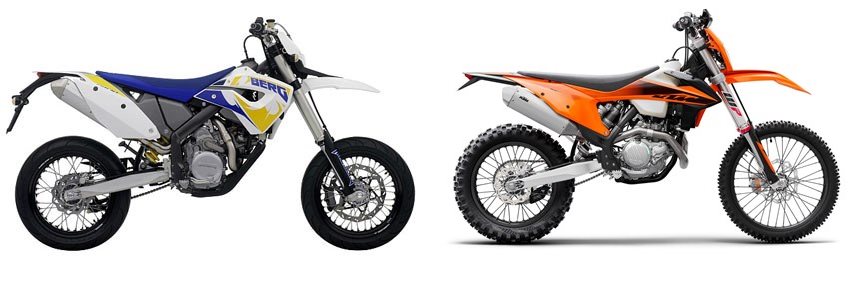 Motorrad Vergleich Husaberg FS 570 2009 vs. KTM 500 EXC-F 2020