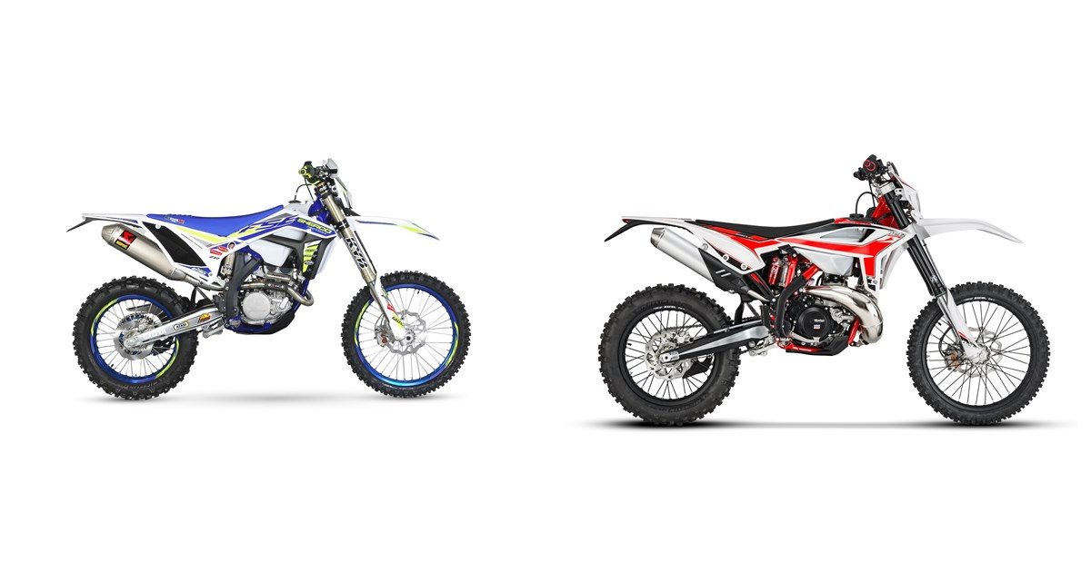 Motorrad Vergleich Sherco 250 SEF Factory 2019 vs. Beta RR 300 2T 2020