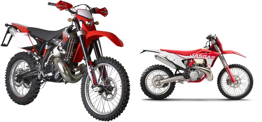 Motorrad Vergleich GASGAS EC 250 2009 vs. GASGAS EC 250 2021