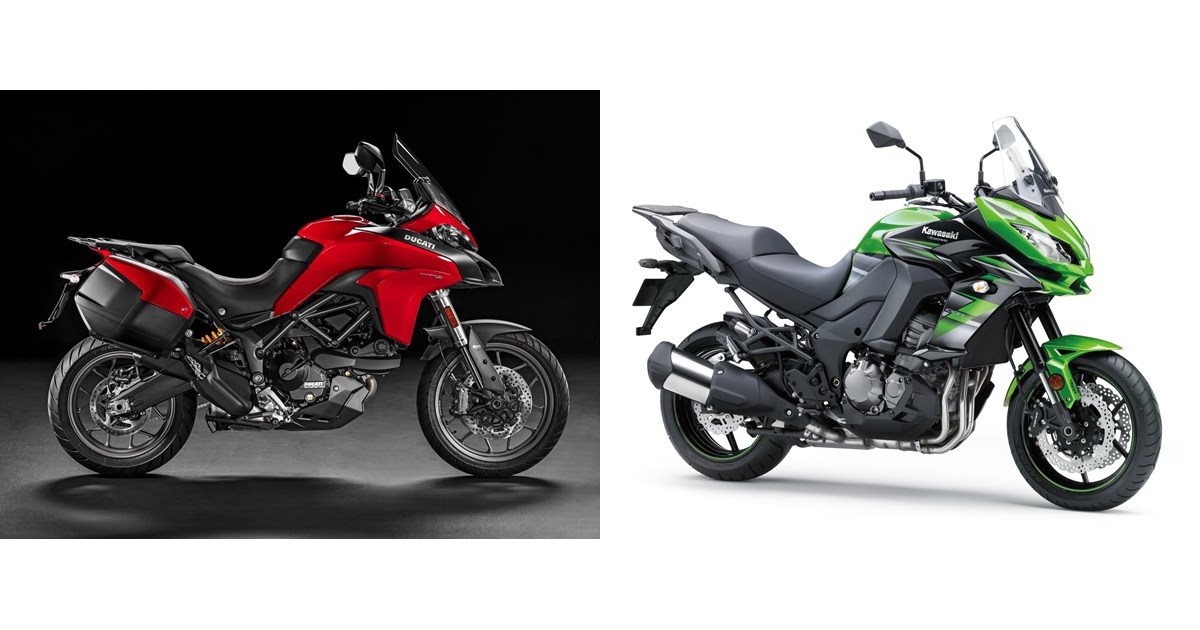 Motorrad Vergleich Ducati Multistrada 950 2021 vs. Kawasaki Versys 1000 ...