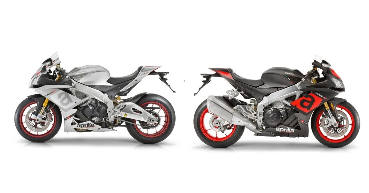 Motorrad Vergleich Aprilia RSV4 RR Racepack 2017 vs. Aprilia RSV4 RR 2018