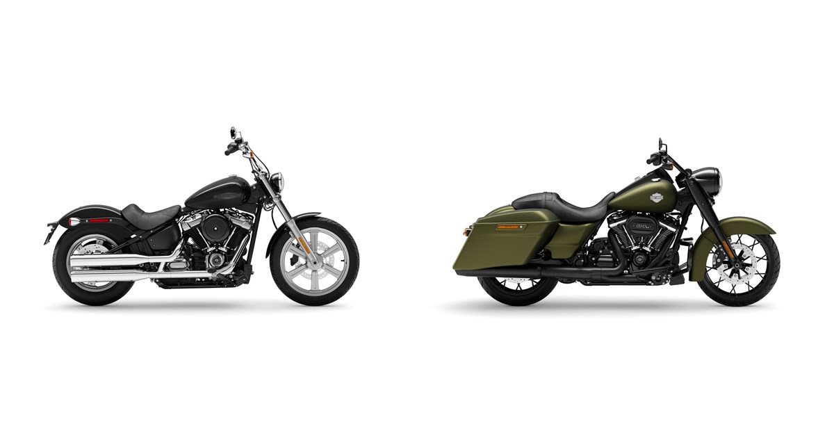 Motorrad Vergleich Harley-Davidson Softail Standard FXST 2022 vs ...