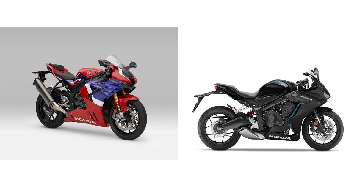 Motorrad Vergleich Honda CBR1000RR-R Fireblade SP 2020 vs. Honda CBR650R 2023