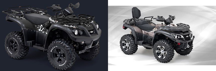 Motorrad Vergleich TGB Blade 500 4x4 IRS 2017 vs. TGB Blade 1000 EFI LT ...