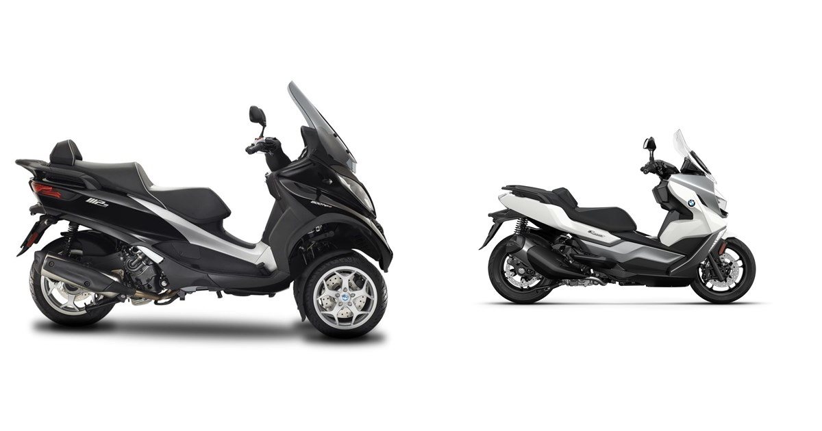 Piaggio MP3 500 hpe Business 2021 vs BMW C 400 GT 2021
