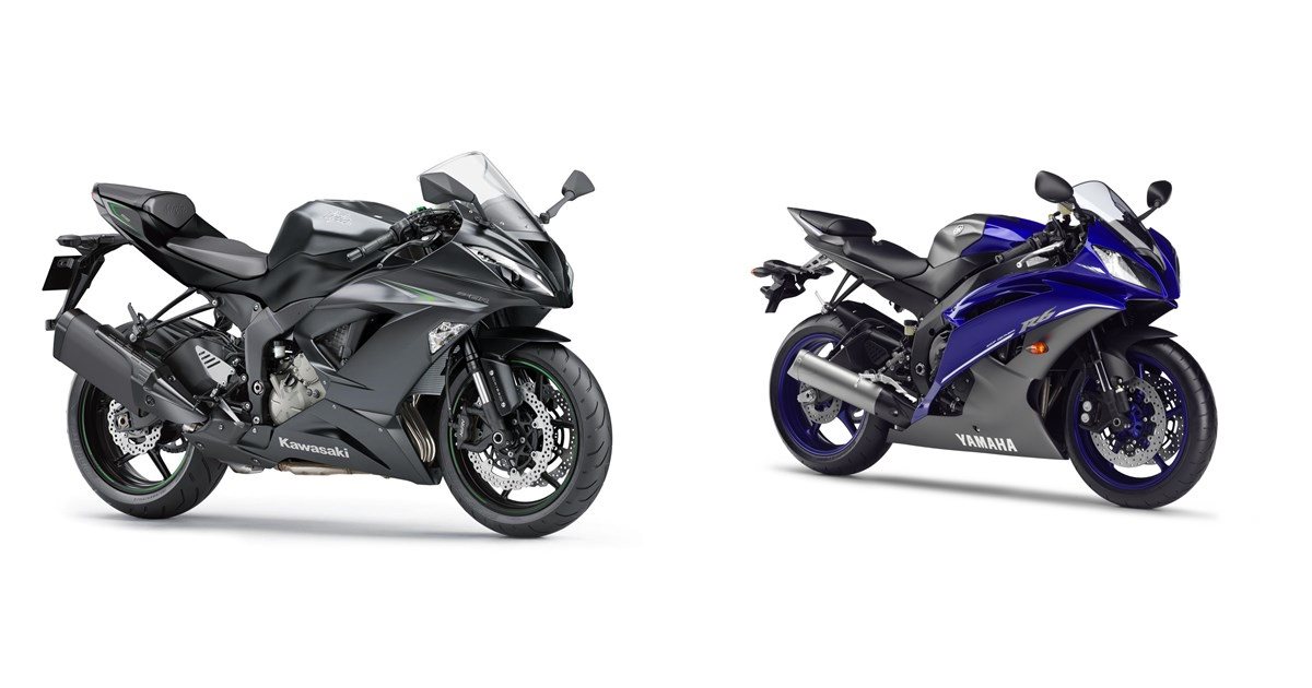 Motorrad Vergleich Kawasaki Ninja ZX-6R 636 2016 vs. Yamaha YZF-R6 2013