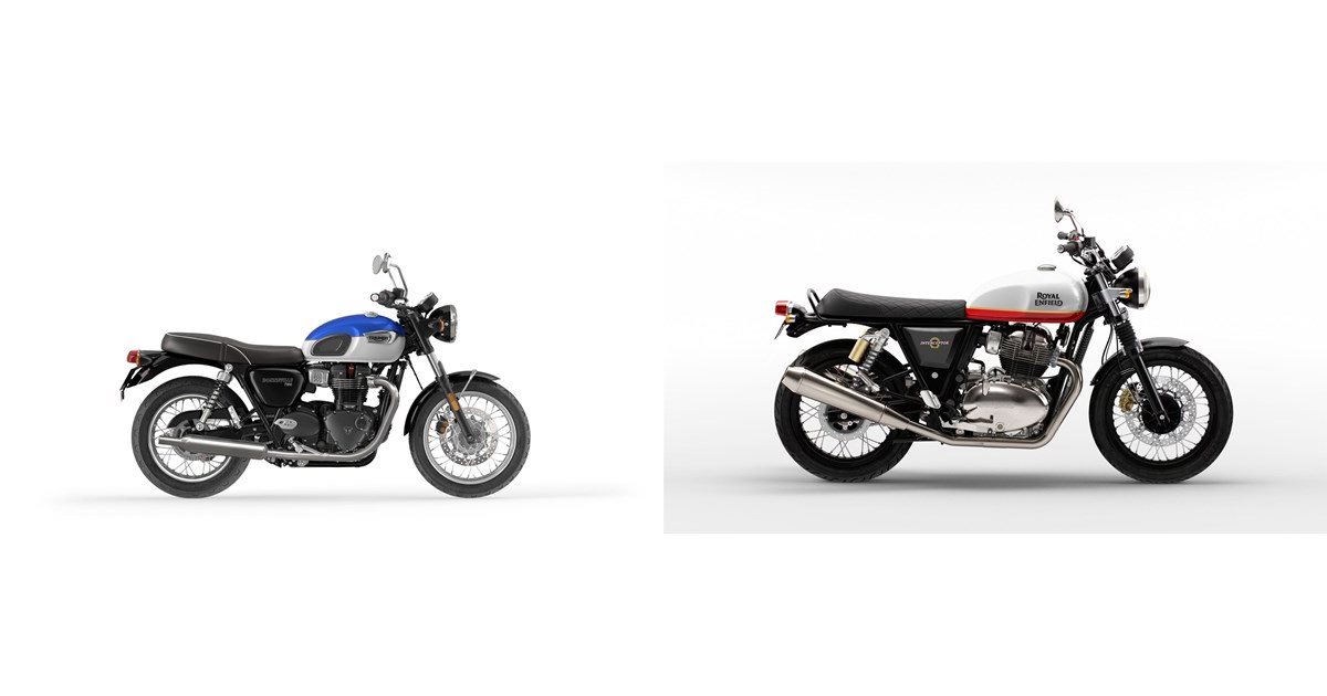 Triumph Bonneville T100 2022 vs Royal Enfield Interceptor 650 2021