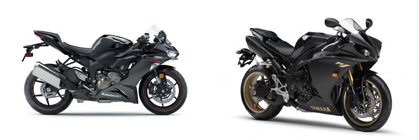 Motorrad Vergleich Kawasaki Ninja ZX-6R 2020 vs. Yamaha R1 2010