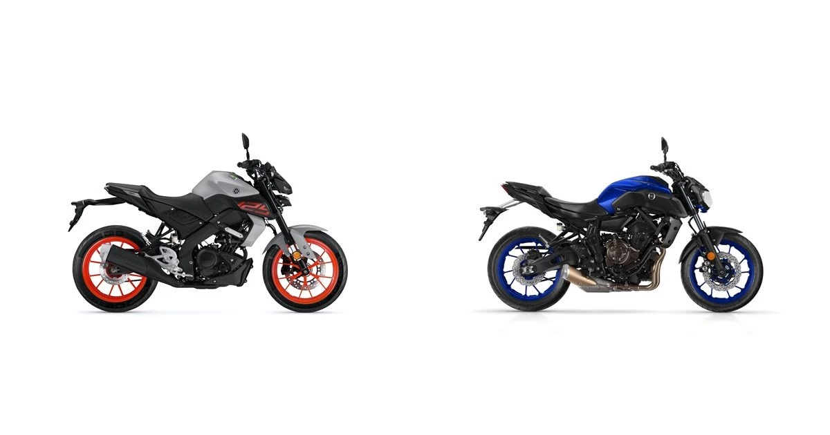Comparaison des motos Yamaha MT-125 2020 VS. Yamaha MT-07 2018