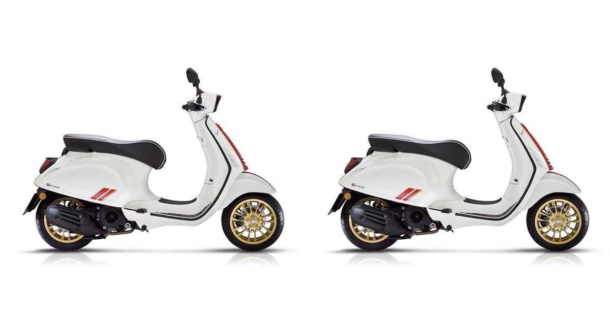 Motorrad Vergleich Vespa Sprint 125 Racing Sixties 2021 vs. Vespa Sprint 125 Racing Sixties 2022