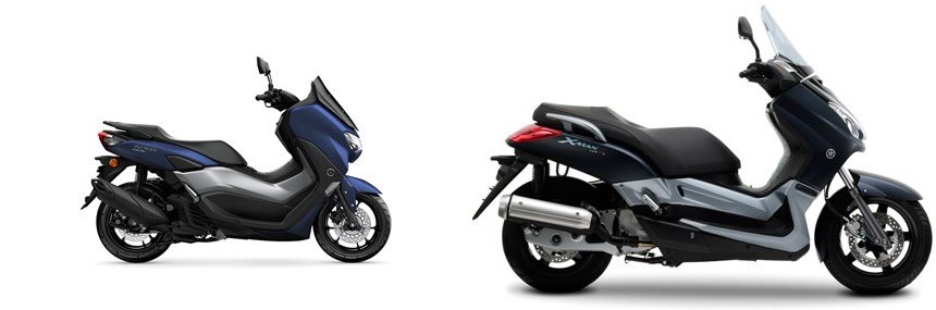 Yamaha NMAX 155 2022 vs Yamaha XMAX 125 2009