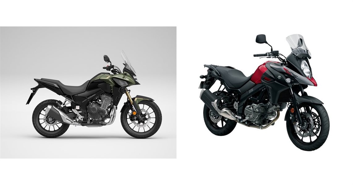 Comparaison des motos Honda CB500X 2022 VS. Suzuki V-Strom 650 2019