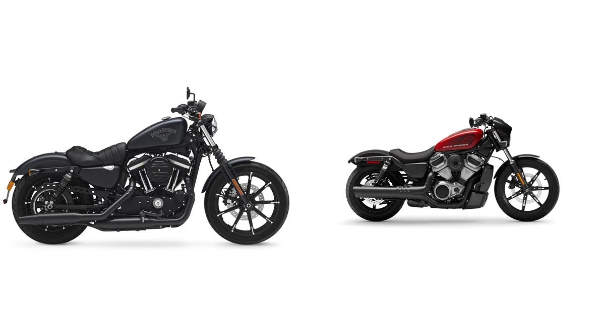 Motorrad Vergleich Harley-Davidson Sportster XL 883 N Iron 2018 vs ...