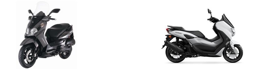 Motorrad Vergleich Sym Citycom 125 2009 vs. Yamaha NMAX 125 2022