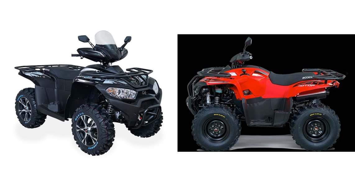 Motorrad Vergleich Access AMX 8.57 Basic 2018 vs. Access AMX 650 EFI 2015