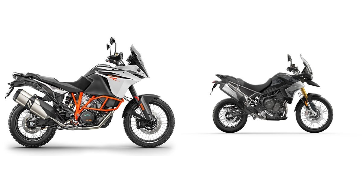 Motorrad Vergleich KTM 1090 Adventure R 2018 vs. Triumph Tiger 900 ...