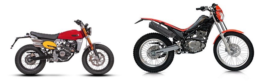 Motorrad Vergleich Fantic Caballero Scrambler 125 2020 vs. Beta Alp 200 ...