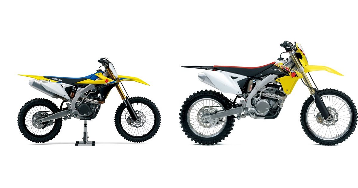 Motorrad Vergleich Suzuki RM-Z450 2018 vs. Suzuki RMX-450Z Enduro 2015