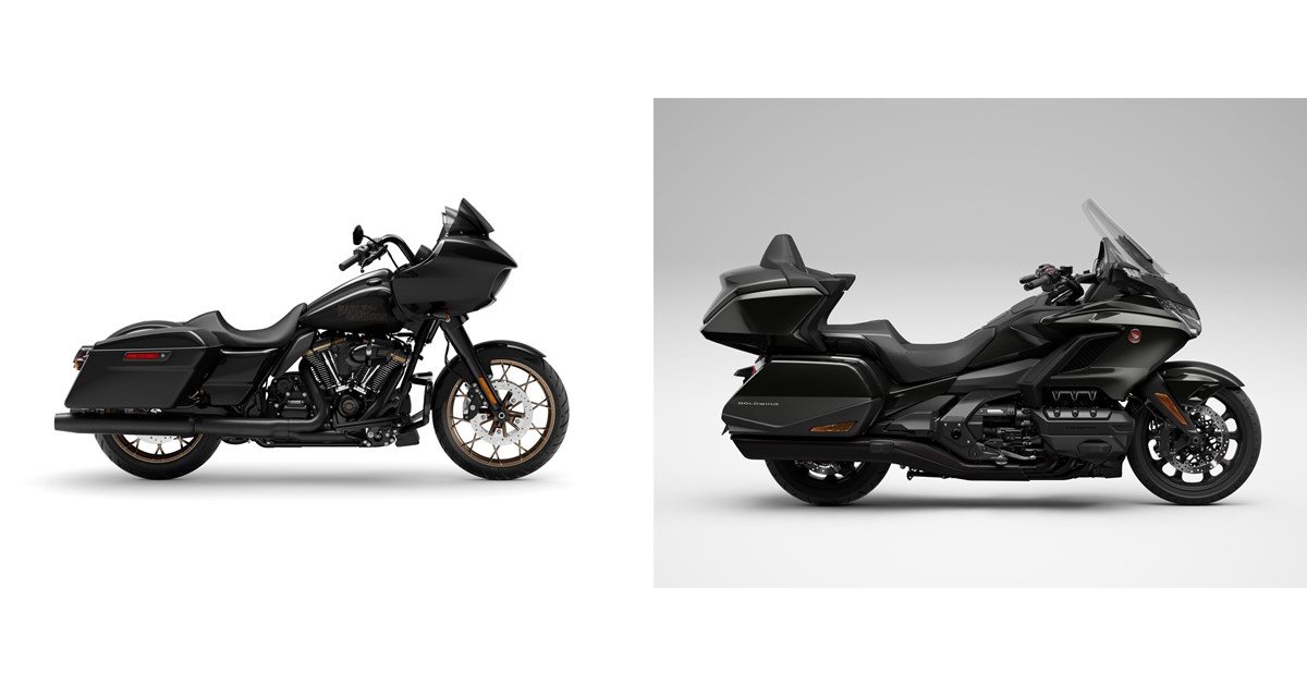 Motorrad Vergleich Harley-Davidson Touring Road Glide ST 2022 vs. Honda ...