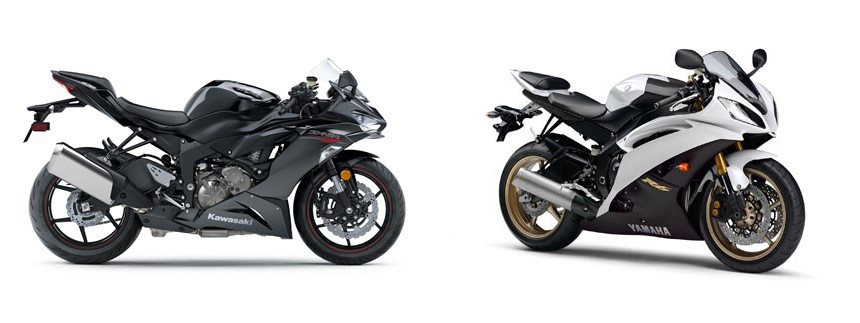 Motorrad Vergleich Kawasaki Ninja ZX-6R 2020 vs. Yamaha YZF-R6 2012