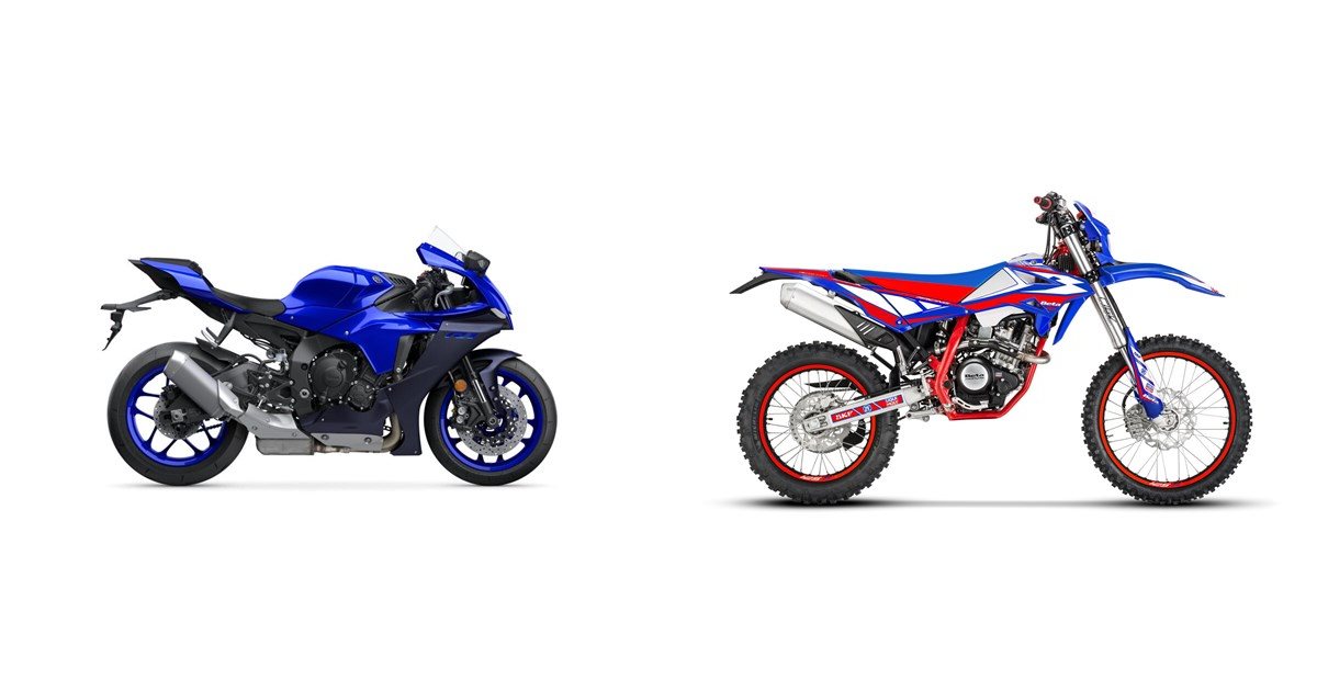 Motorrad Vergleich Yamaha R1 2022 vs. Beta RR 125 4T 2020