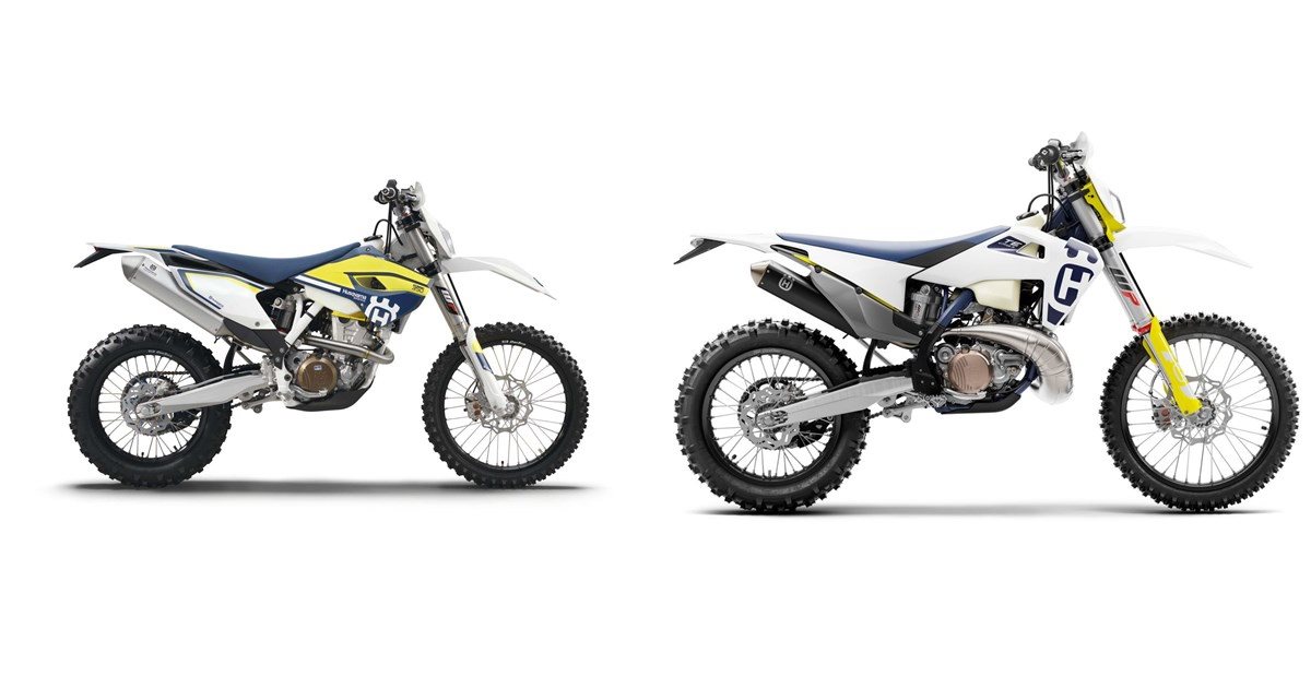 Motorrad Vergleich Husqvarna FE 350 2016 vs. Husqvarna TE 250i 2020