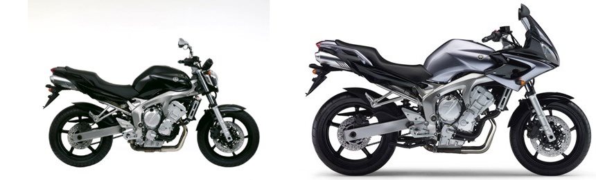 Motorrad Vergleich Yamaha FZ6-N S2 2007 vs. Yamaha FZ6 Fazer 2009