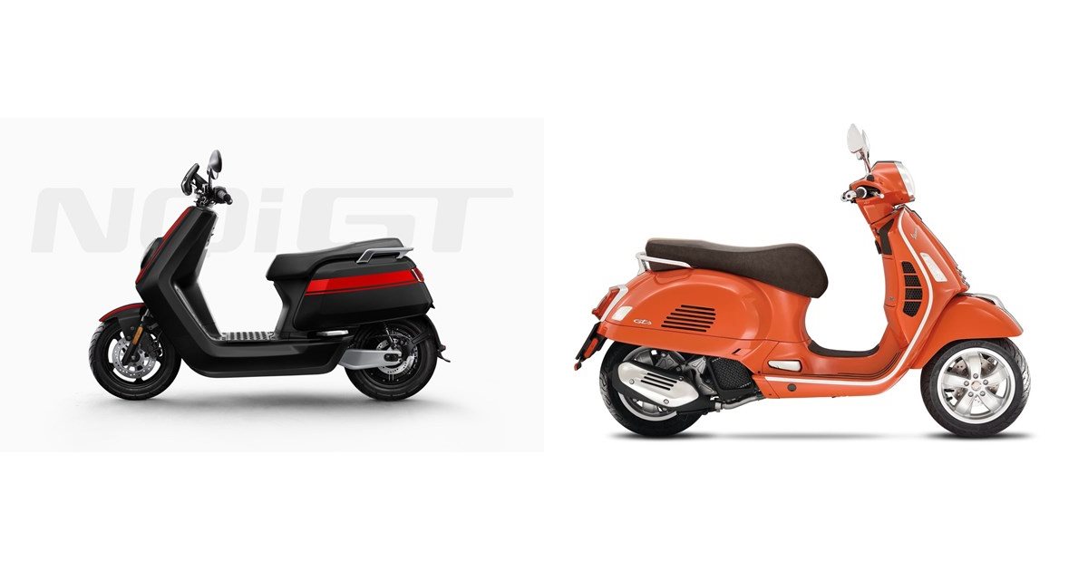 Motorrad Vergleich NIU NQiGT/S 2021 vs. Vespa GTS 125 iGET 2021