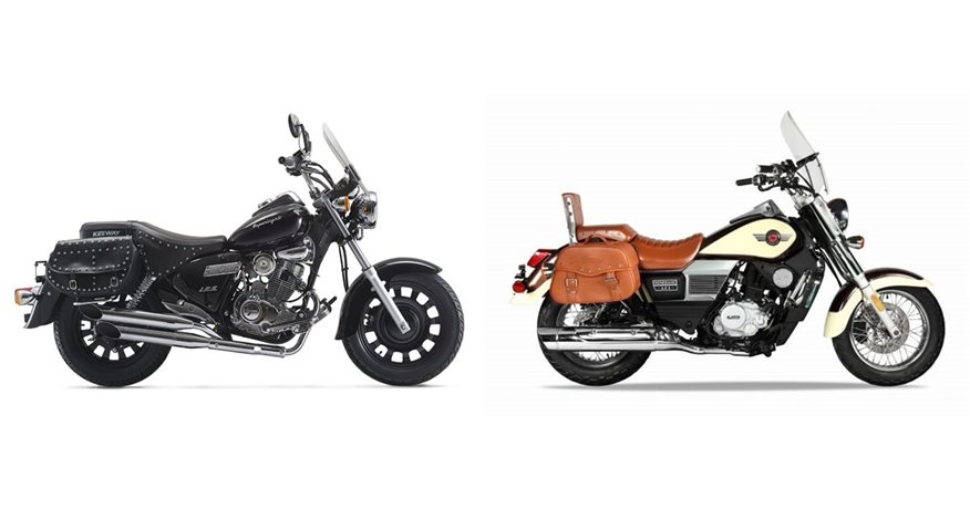 Motorrad Vergleich Keeway Superlight 125 2022 vs. United Motors UM Renegade Commando Classic 125 ...