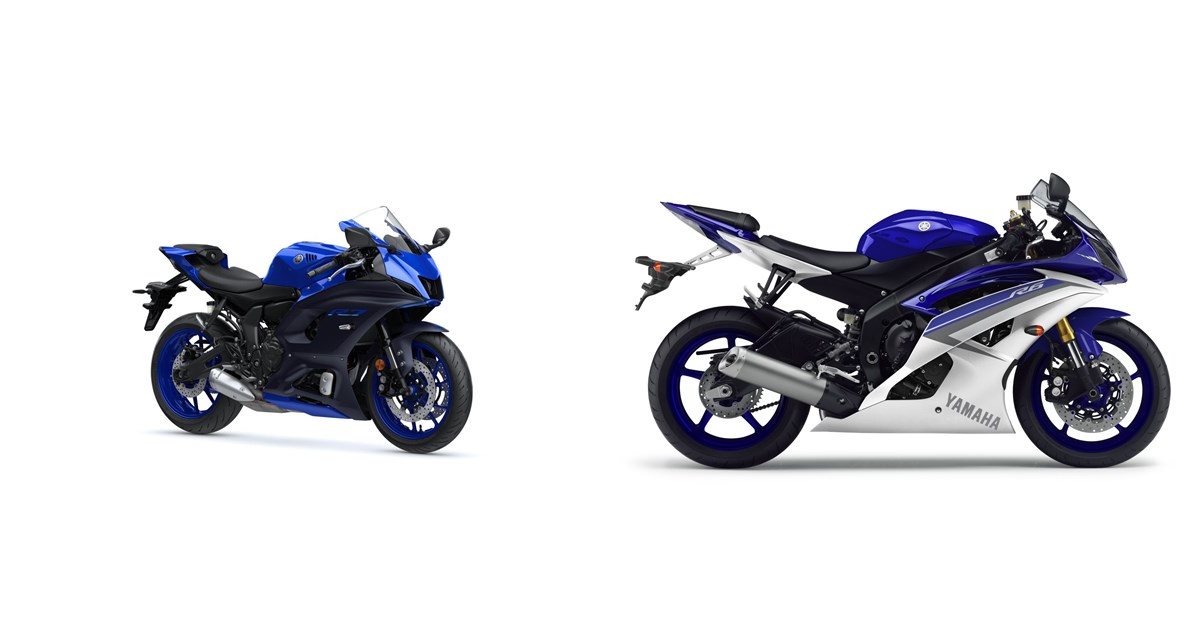 Motorrad Vergleich Yamaha R7 2021 vs. Yamaha YZF-R6 2015