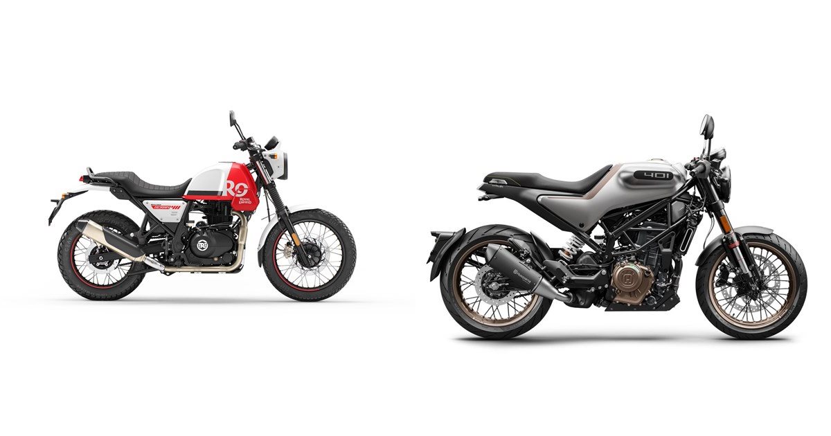 Royal Enfield Scram 411 2022 vs Husqvarna Vitpilen 401 2021
