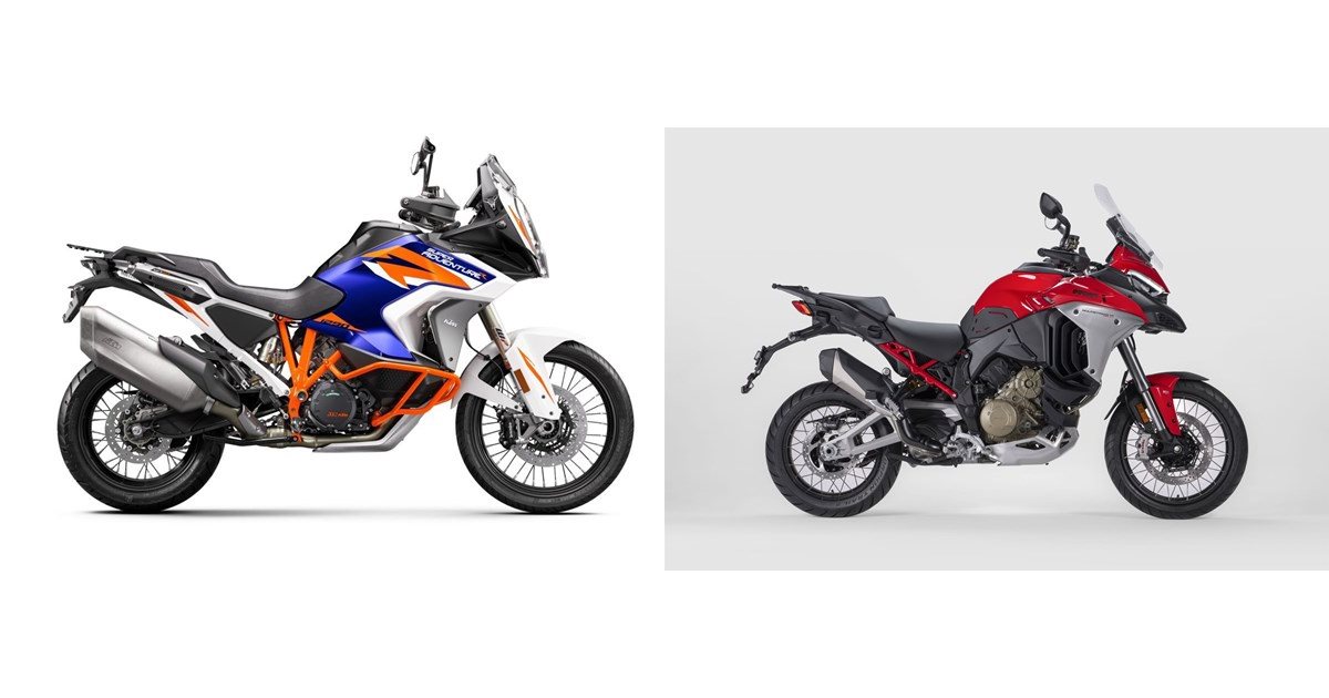 KTM 1290 Super Adventure R 2022 vs Ducati Multistrada V4 Rally 2023