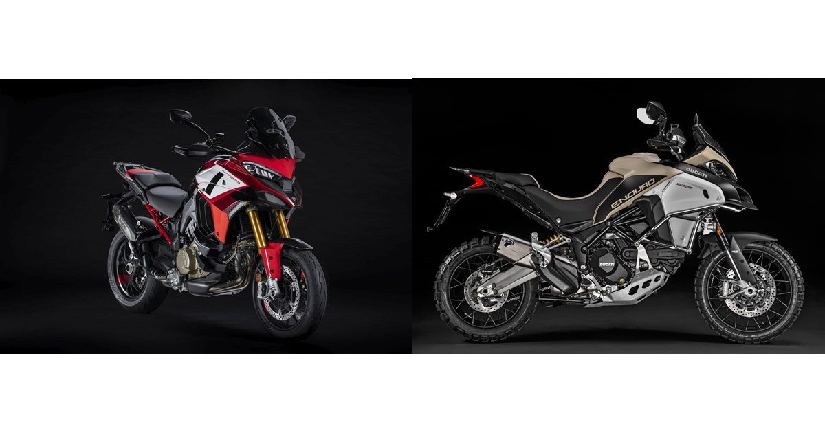 Ducati Multistrada V4 Pikes Peak 2022 vs Ducati Multistrada 1200 Enduro ...