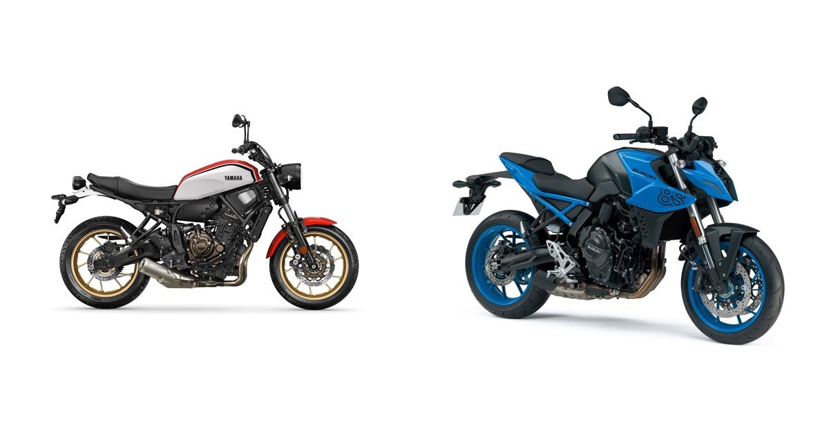 Motorrad Vergleich Yamaha XSR700 2020 vs. Suzuki GSX-8S 2023