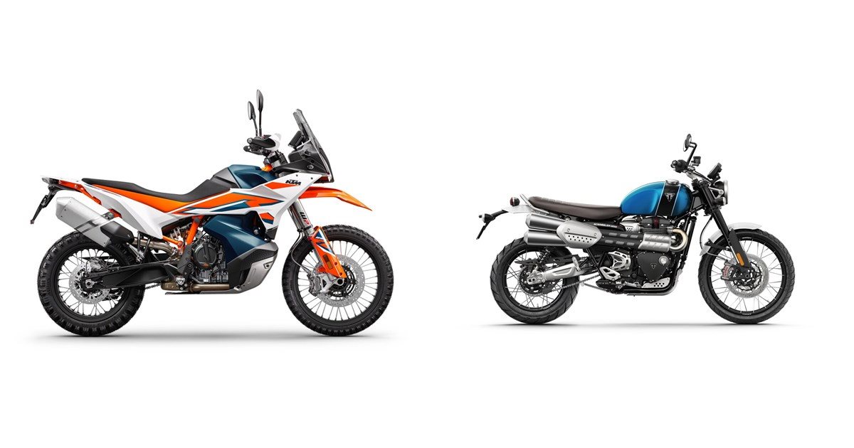 KTM 890 Adventure R 2023 vs Triumph Scrambler 1200 XC 2022