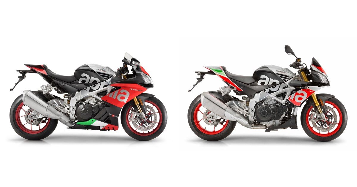 Aprilia RSV4 RF 2018 vs Aprilia Tuono V4 1100 Factory 2017