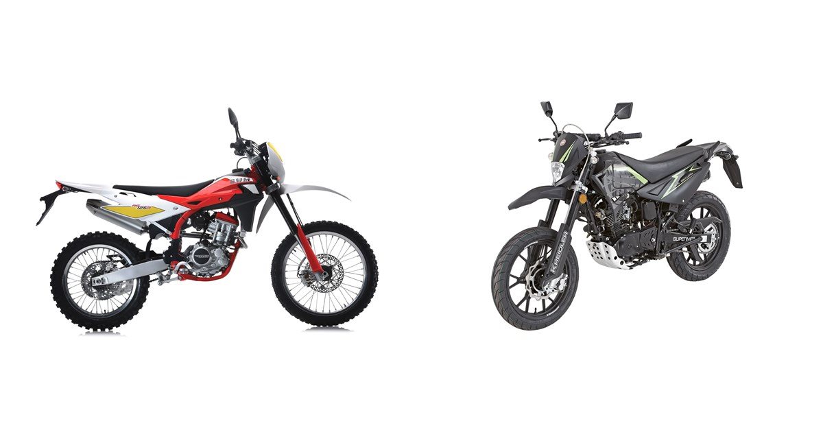 Motorrad Vergleich SWM RS 125 R 2017 vs. Kreidler DICE SM 125 2018