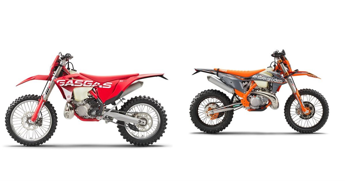 Motorrad Vergleich GASGAS EC 300 2023 vs. KTM 300 EXC TPI Erzberg Edition 2023