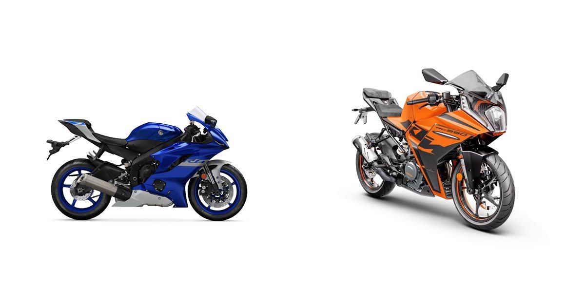 Yamaha YZF-R6 2020 vs KTM RC 390 2022