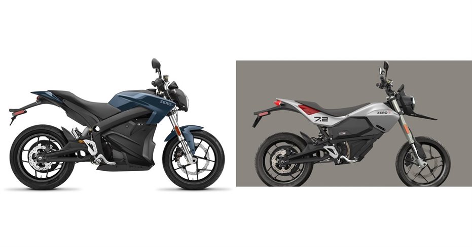 Motorrad Vergleich Zero S 2020 vs. Zero FXE 2022