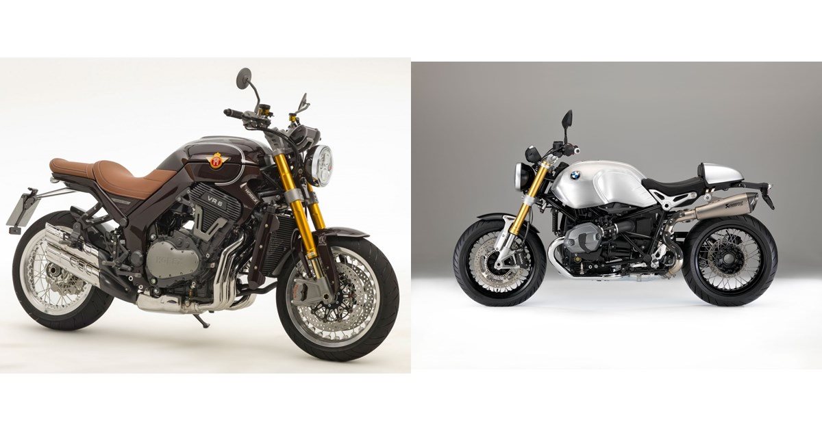 Motorrad Vergleich Horex VR6 Classic 2017 vs. BMW R nineT 2016