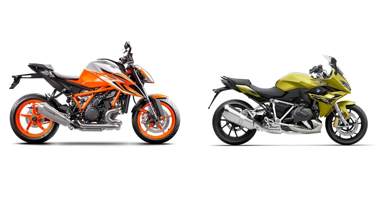 Motorrad Vergleich KTM 1290 Super Duke R 2022 vs. BMW R 1250 RS 2020